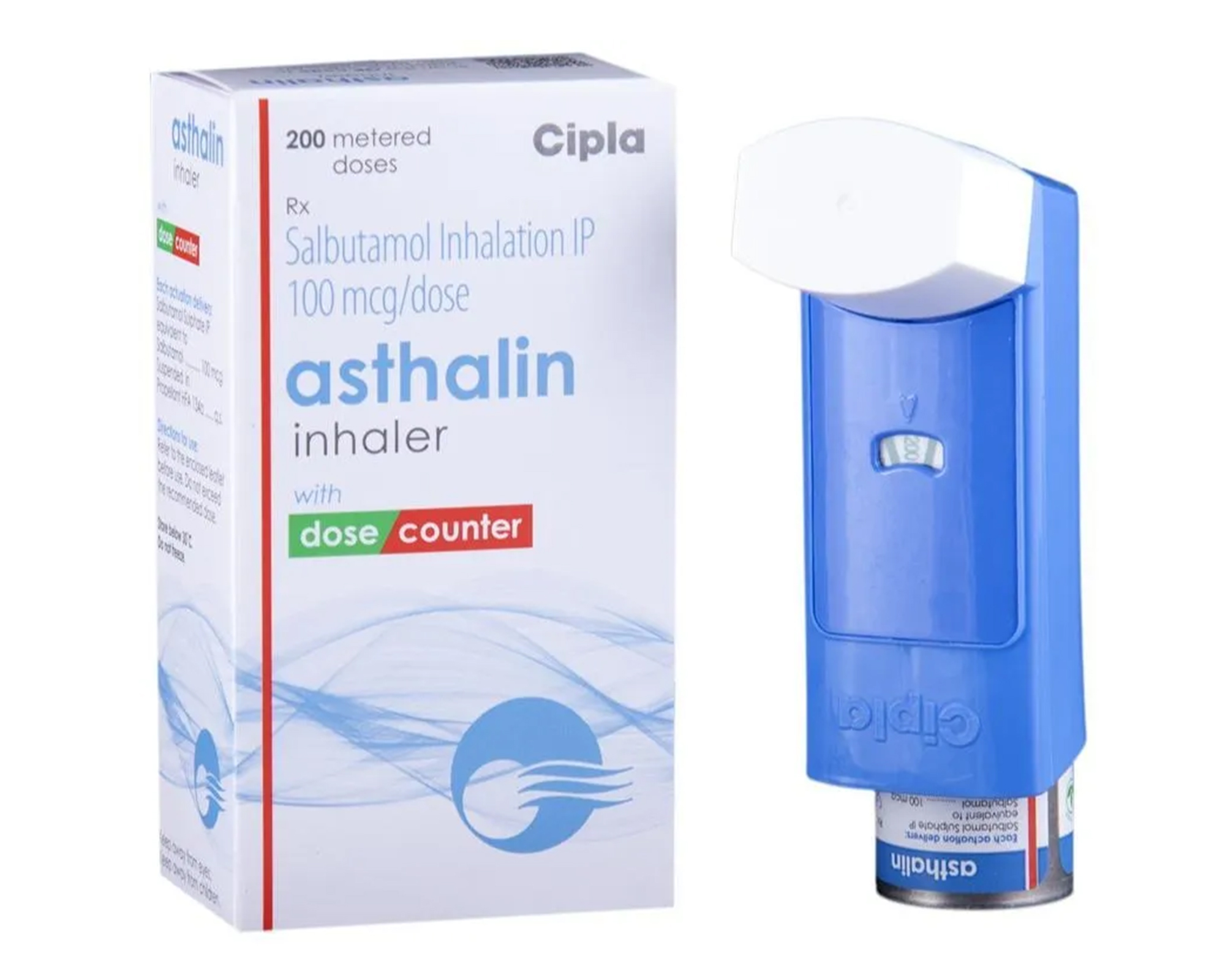 Asthalin HFA Inhaler 100 Mcg (200 mdi) with Albuterol/Salbuterol ...